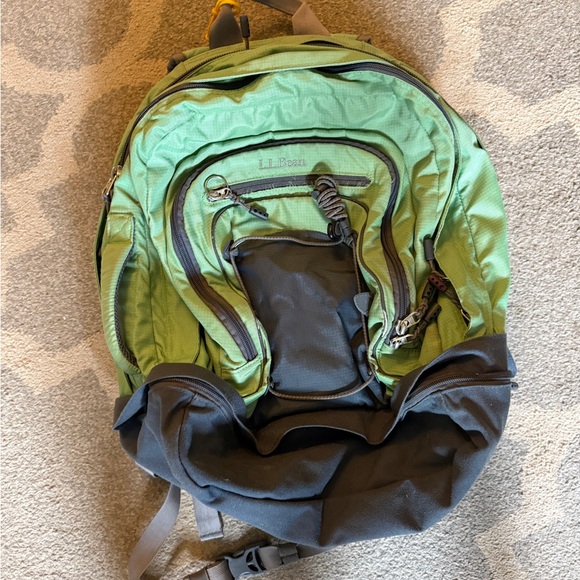 L.L. Bean | Bags | Ll Bean Green And Gray Backpack | Poshmark